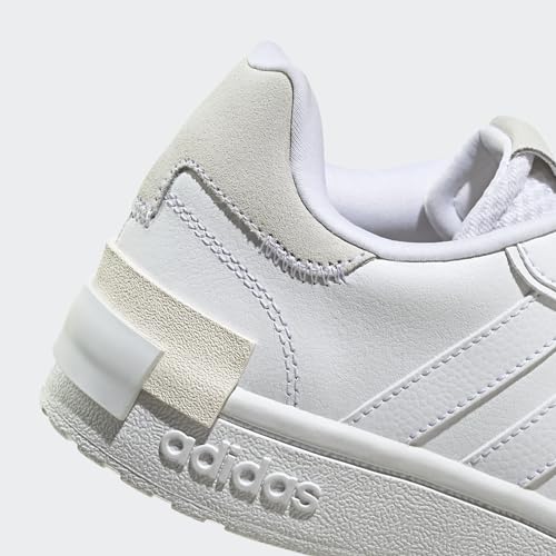 adidas Women's Postmove Basketball Shoe, White/White/Chalk White, 6