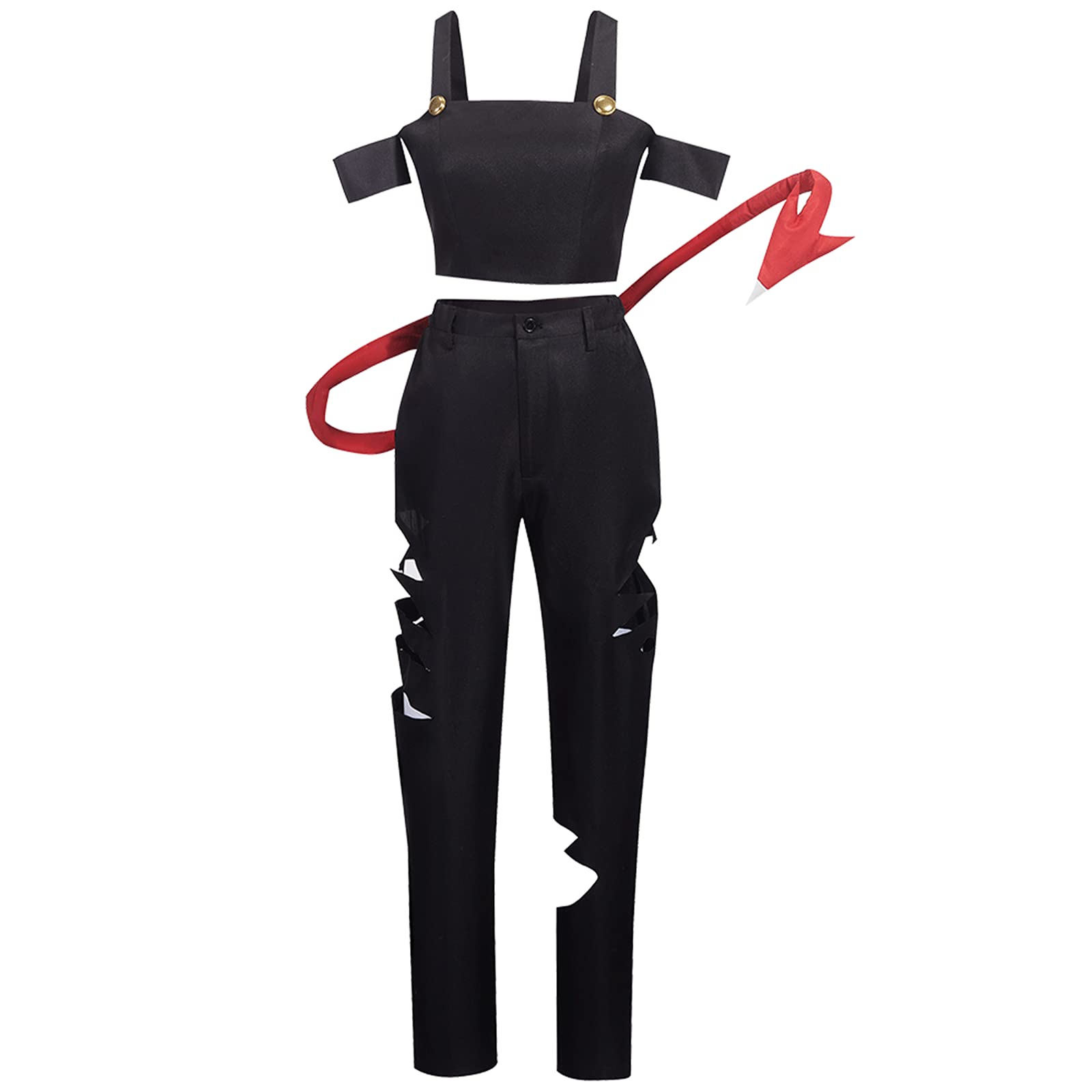 Weixu Anime Helluva Cosplay Costume Women Tail Outfit Suit Halloween Carnival Party Suit S