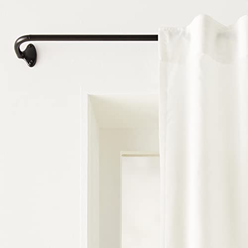 Amazon Basics Room Darkening Blackout Curtain Rod - 48" to 88", Black