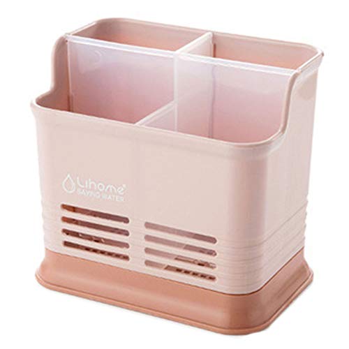 heaven2017 Flatware Silverware Caddy Chopsticks Kitchen Utensils Countertop Organizer Pink