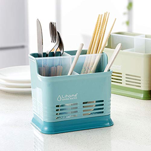 heaven2017 Flatware Silverware Caddy Chopsticks Kitchen Utensils Countertop Organizer Pink