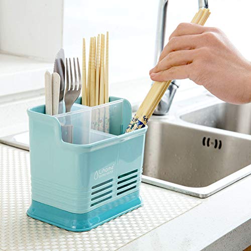 heaven2017 Flatware Silverware Caddy Chopsticks Kitchen Utensils Countertop Organizer Pink