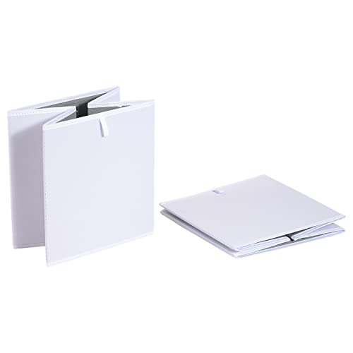 Amazon Basics Cube Organizer Bins, Collapsible Storage Baskets for Shelves, White, Pack of 6, 13x15x13"