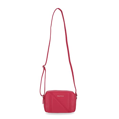 Nautica womens Nautica Candid Camera Adjustable Crossbody, Magenta, One Size