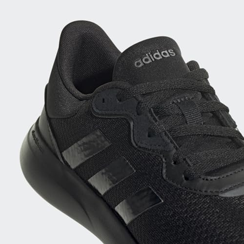 adidas Women's QT Racer 3.0 Running Shoe, Black/Black/Iron Metallic, 7.5