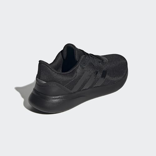 adidas Women's QT Racer 3.0 Running Shoe, Black/Black/Iron Metallic, 7.5