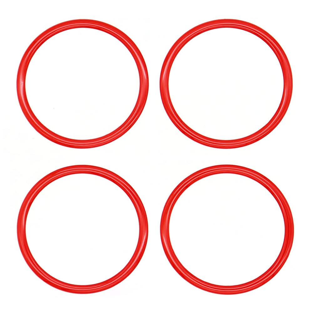 4pcs A/C Air Conditioning Vent Outer Rings Trim Decoration Cover Compatible with Toyota Tacoma 2016 2017 2018 2019 2020 2021 2022