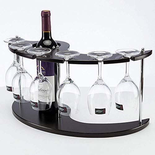 PIBM Stylish Simplicity Wine Racks Free Standing Wine Racks，Solid Wood Creative Wine Cabinet Decoration，Living Room Restaurant Kitchen Home Practical（50X20X21Cm）