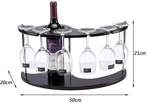 PIBM Stylish Simplicity Wine Racks Free Standing Wine Racks，Solid Wood Creative Wine Cabinet Decoration，Living Room Restaurant Kitchen Home Practical（50X20X21Cm）