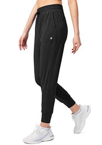 G Gradual Women's Jogger Pants High Waisted Athletic Sweatpants Drawstring Lounge Joggers for Women with Pockets(Black M)