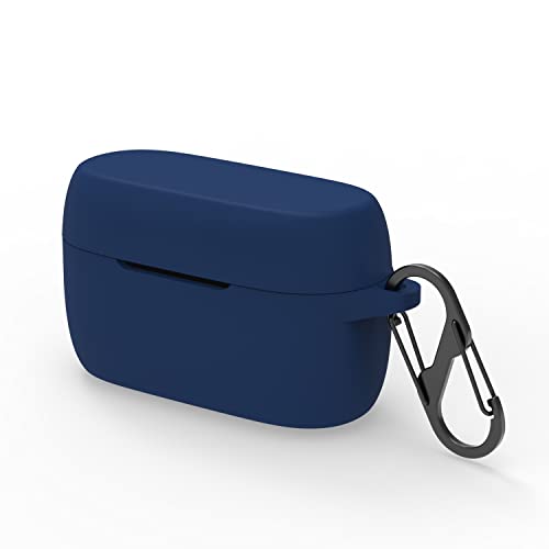 METEQI Shockproof Protective Silicone Cover Compatible with Jabra Elite 3 (Navy Blue)