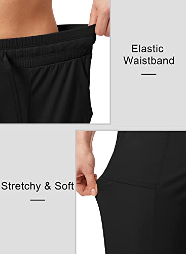G Gradual Women's Jogger Pants High Waisted Athletic Sweatpants Drawstring Lounge Joggers for Women with Pockets(Black M)