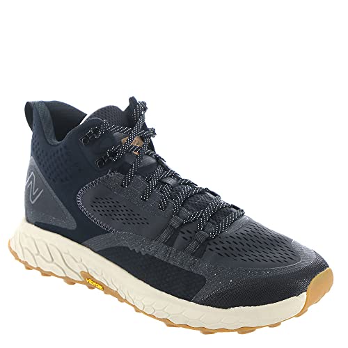 New Balance Men's Fresh Foam X Hierro Mid GTX V1 Trail Running Shoe, Black/Timberwolf, 13 Wide