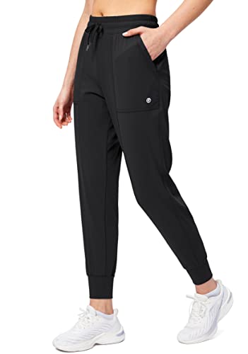 G Gradual Women's Jogger Pants High Waisted Athletic Sweatpants Drawstring Lounge Joggers for Women with Pockets(Black M)