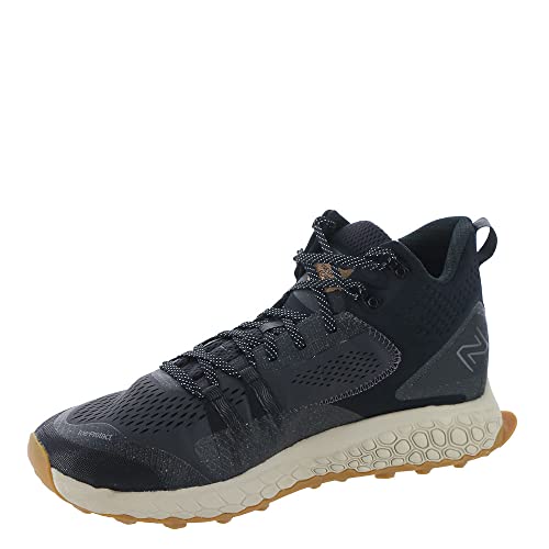 New Balance Men's Fresh Foam X Hierro Mid GTX V1 Trail Running Shoe, Black/Timberwolf, 13 Wide