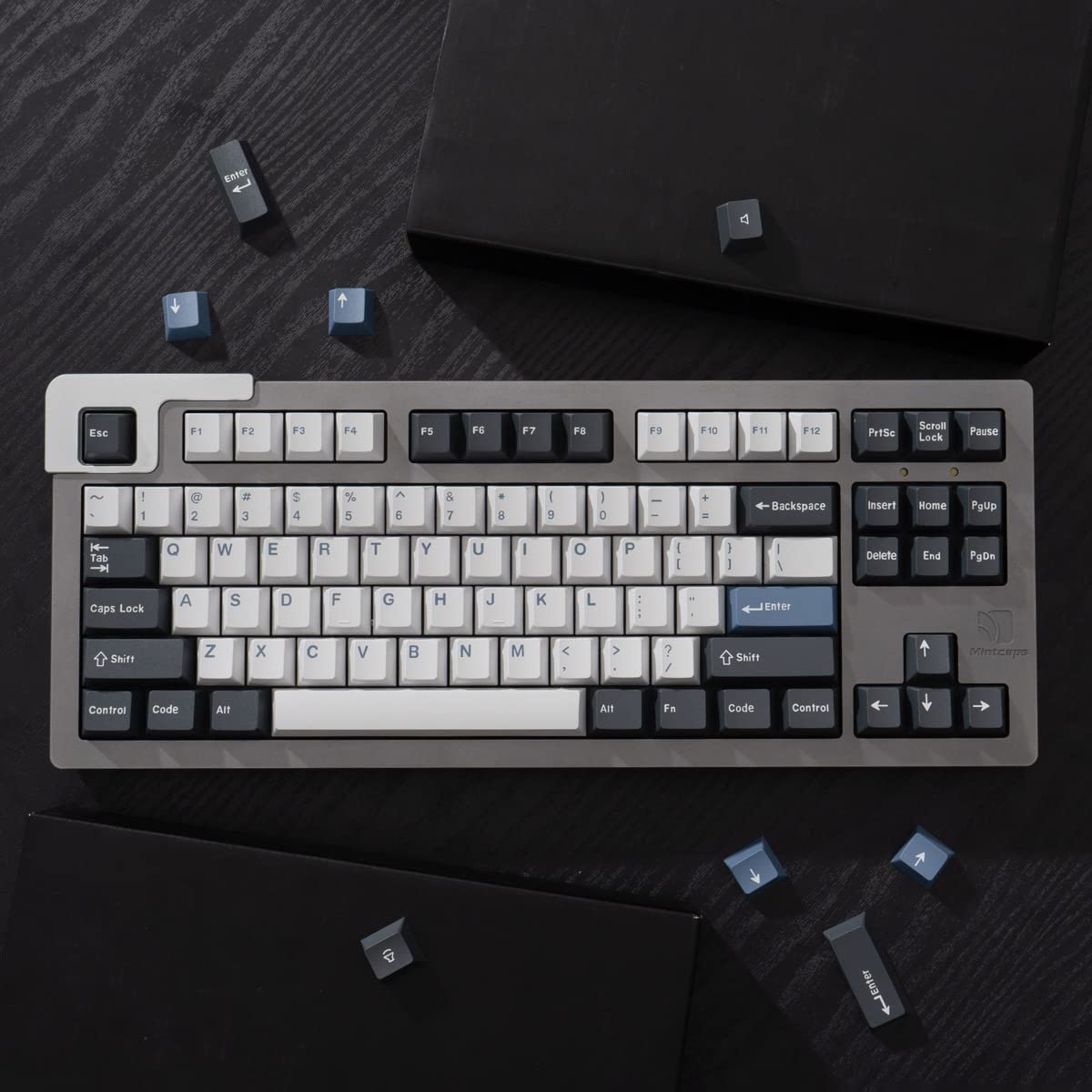 Sumgsn 172 Keys Double Shot Keycaps Cherry Profile Arctic Keycaps Set Compatible with 61/64/87/104/108 Cherry Mx Switches Mechanical Keyboard