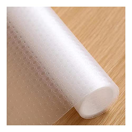 Shelf Liner Cabinet Pad Cabinet Liners ​Non Slip Waterproof Clear Kitchen Drawer Non Adhesive Mat for Fridge, Dresser, Wire Shelf, Toolbox, Cupboard, Pantry, Storage and Desk (17.7 Inch X 59 Inch)