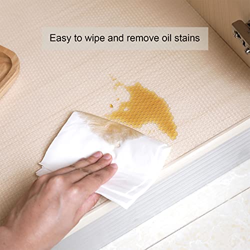 Shelf Liner Cabinet Pad Cabinet Liners Non Slip Waterproof Clear Kitchen Drawer Non Adhesive Mat for Fridge, Dresser, Wire Shelf, Toolbox, Cupboard, Pantry, Storage and Desk (17.7 Inch X 59 Inch)