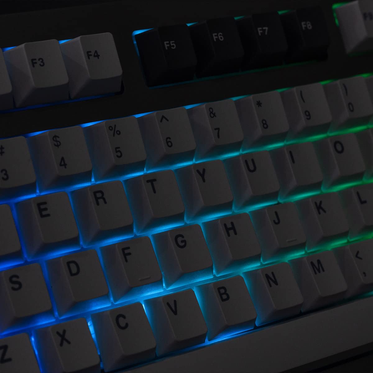 Sumgsn 172 Keys Double Shot Keycaps Cherry Profile Arctic Keycaps Set Compatible with 61/64/87/104/108 Cherry Mx Switches Mechanical Keyboard