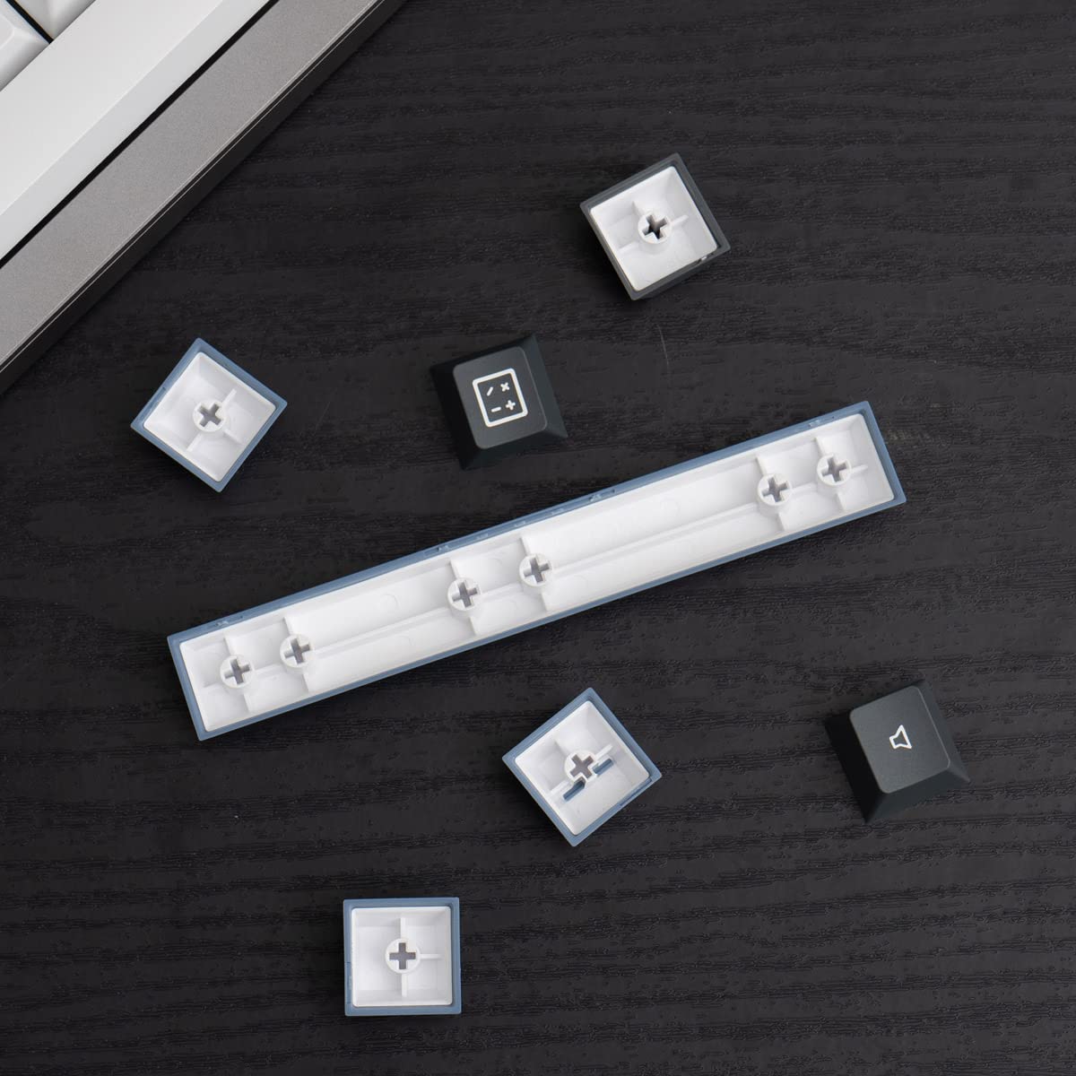 Sumgsn 172 Keys Double Shot Keycaps Cherry Profile Arctic Keycaps Set Compatible with 61/64/87/104/108 Cherry Mx Switches Mechanical Keyboard