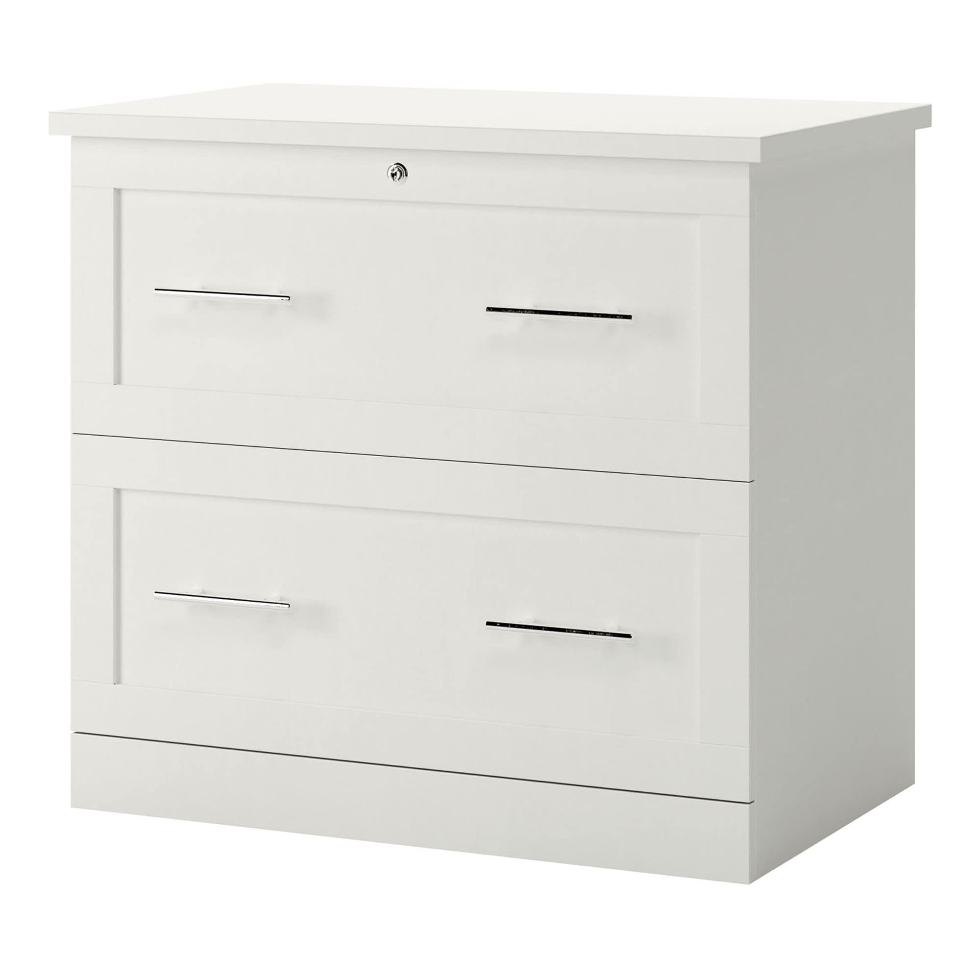 Realspace® 29-7/16"W x 18-1/2"D Lateral 2-Drawer File Cabinet, White