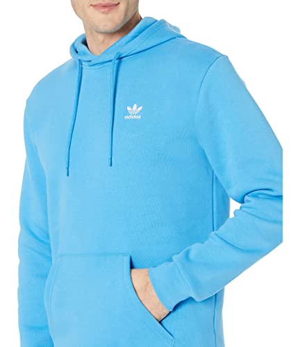 adidas Originals Men's Adicolor Essentials Trefoil Hoodie, Pulse Blue, Small