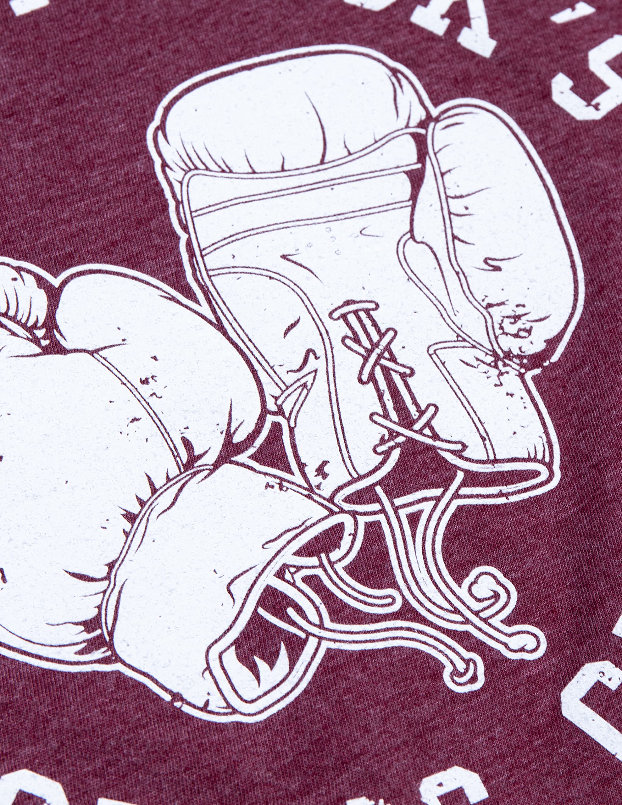 Ann Arbor T-shirt Co. Mighty Mick's Boxing Gym 1976 | Philadelphia Boxer Vintage Style Gloves T-Shirt-(HthMaroon,XL)