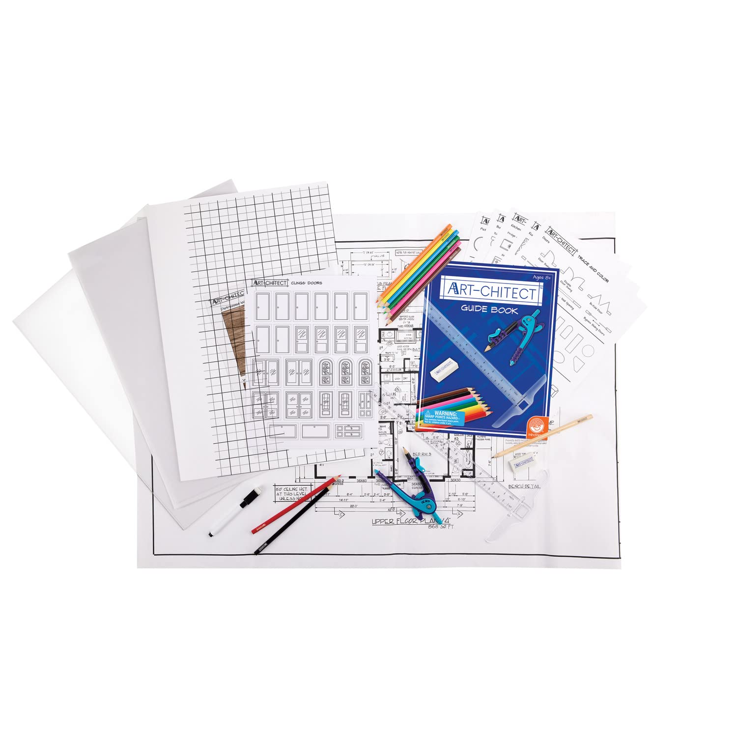 MindWare Art-chitect Home Model Building for Kids – 3D Architectural Design Kit for Kids Ages 8 and Up – Learn The Basics of Architecture As You Design Start to Finish