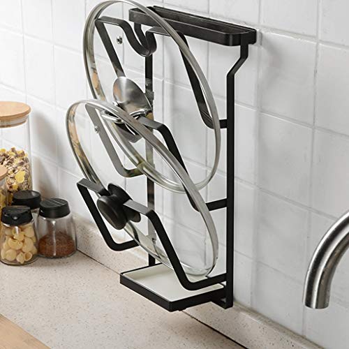 Pot Rack Punch-free Wall-mounted Kitchen Cutting Board Rack Cutting Board Rack Household Chopping Board Shelf Pot Lid Storage Rack