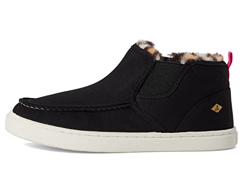 Sperry Salty Cozy MID Ankle Boot, Black, 2 US Unisex Big Kid