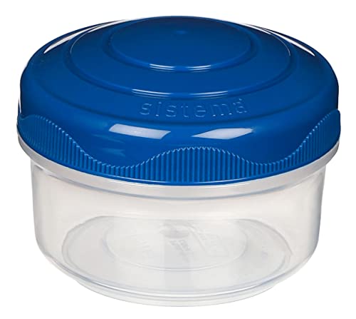 Sistema To Go Collection Mini Bites Small Food Storage Containers, 4.39 oz./130 mL, Pink/Green/Blue, 3 Count