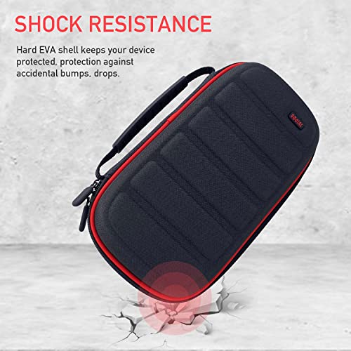 JUSPRO Carrying Case for Nintendo Switch / Switch OLED / Switch Lite, Unique Oxford Waterproof Design with 20 Game Card Slots & Accessory Pocket for Travel & Holiday Gifts