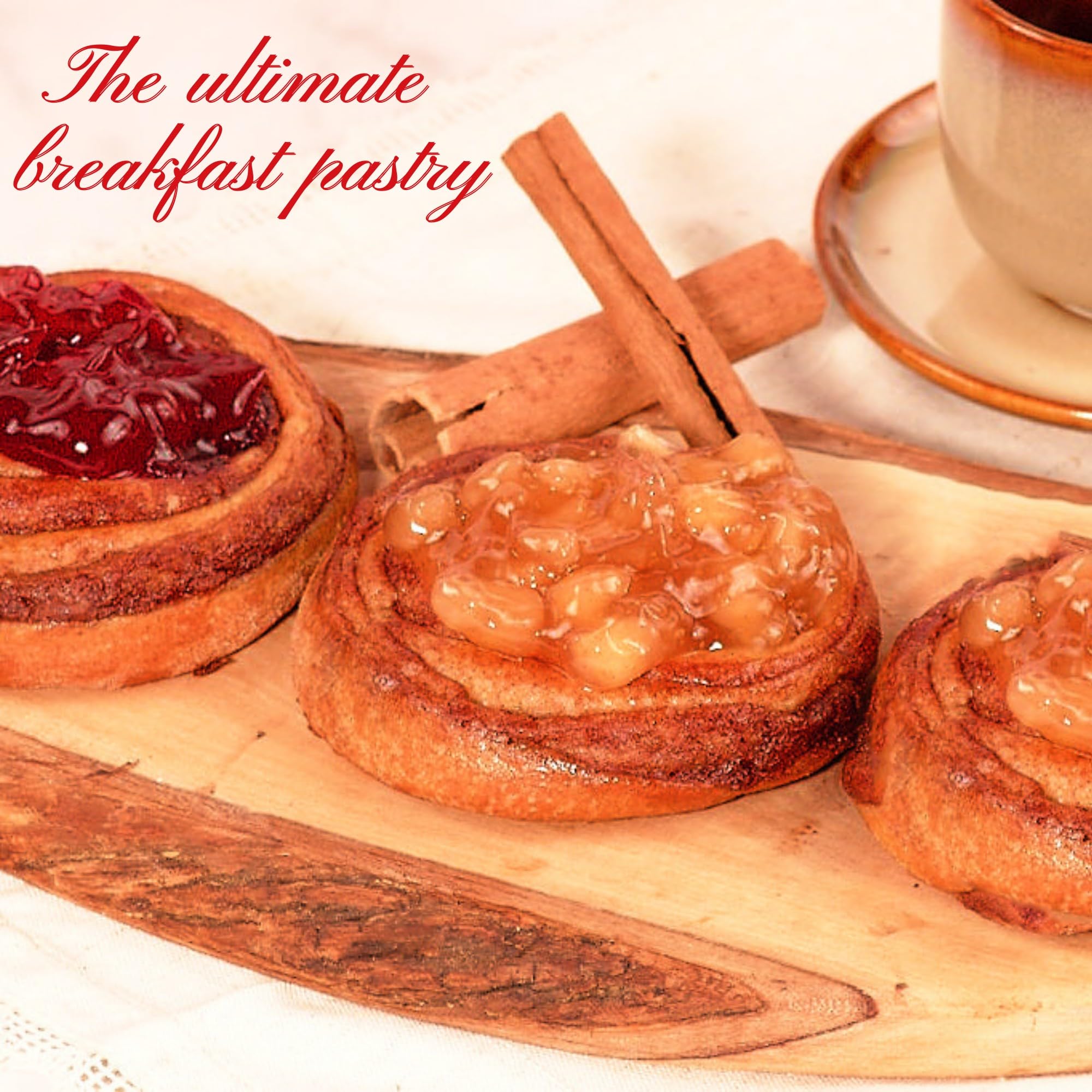 Fruit Danish Pastries | Christmas Holiday Corporate Food Gifts in Gift box |12 Individually Wrapped ASSORTED Fruit Filled Cinnamon Buns | Halloween, Thanksgiving-Stern’s Bakery