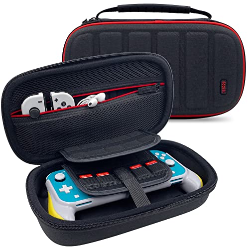 JUSPRO Carrying Case for Nintendo Switch / Switch OLED / Switch Lite, Unique Oxford Waterproof Design with 20 Game Card Slots & Accessory Pocket for Travel & Holiday Gifts