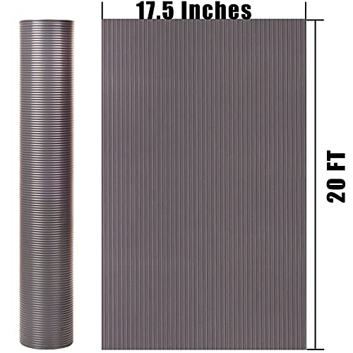 Shelf Liner, Non Adhesive Cabinet Liner, Double Sided Non-Slip Drawer Liner Cupboard Liner, Washable Refrigerator Mats for Pantry Cabinet, Kitchen Bathroom Shelve, Shoe Rack.(17.7 x 240 inch)