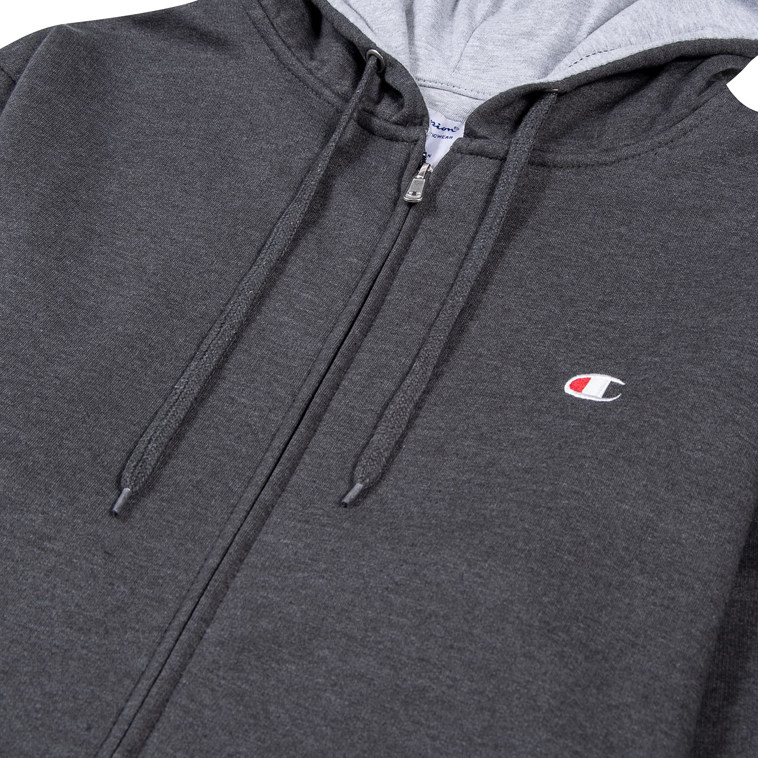 Champion Big and Tall Zip Hoodies for Men – Men’s Heavyweight Zip Hoodie Jacket Charcoal Heather