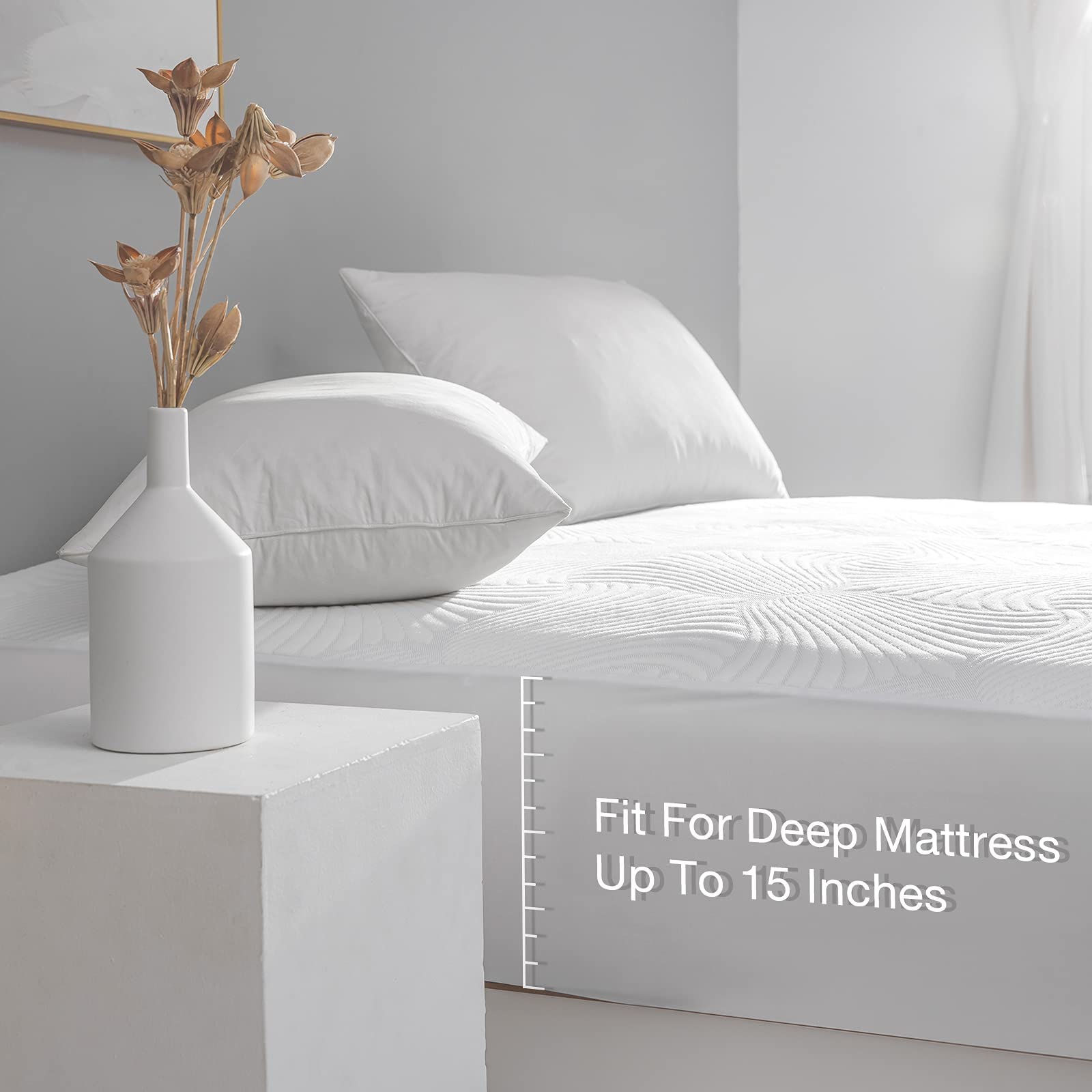 Full Size Electric Heated Mattress Pad 10 Heat Settings Single Control with Memory Timer for 1-12 Hours Auto Off, Lighted Button