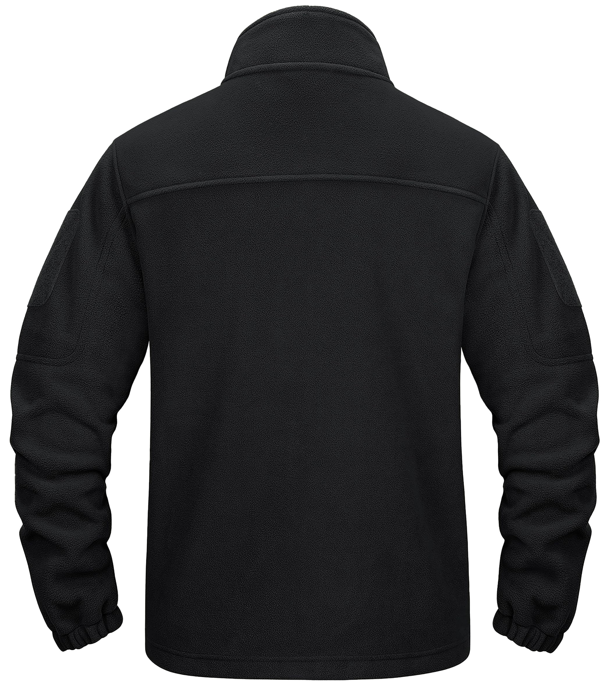 CRYSULLY Fleece Jacket Men Coat Winter Military Thicken Warm Jacket Black