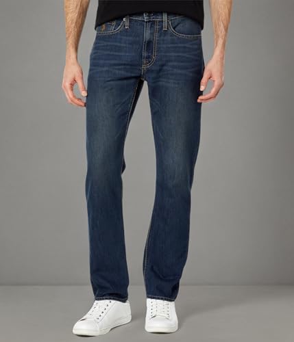 U.S. POLO ASSN. (3008 Stretch Slim Straight Five-Pocket Denim Jeans - Jeans for Women - Zip Fly Button Dark Wash Denim 38 32