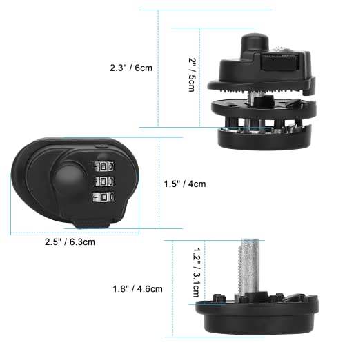 UrbanX Professional Trigger Lock - 3 Digit Combination Lock for Daewoo Precision Industries K5 9×19mm Parabellum - Fits Pistols, Rifles, BB Rifles & Shotguns - 1 Pack