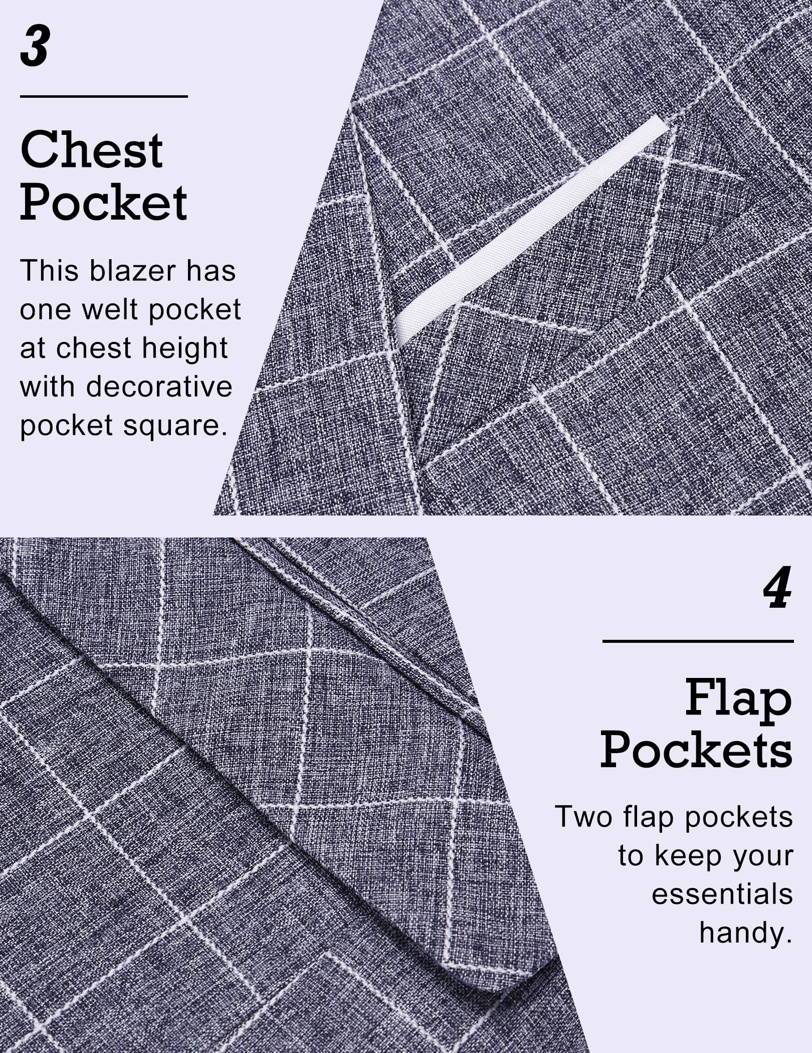COOFANDY Men Slim Fit Suits Casual Lightweight Blazer Jackets One Button Tuxedos