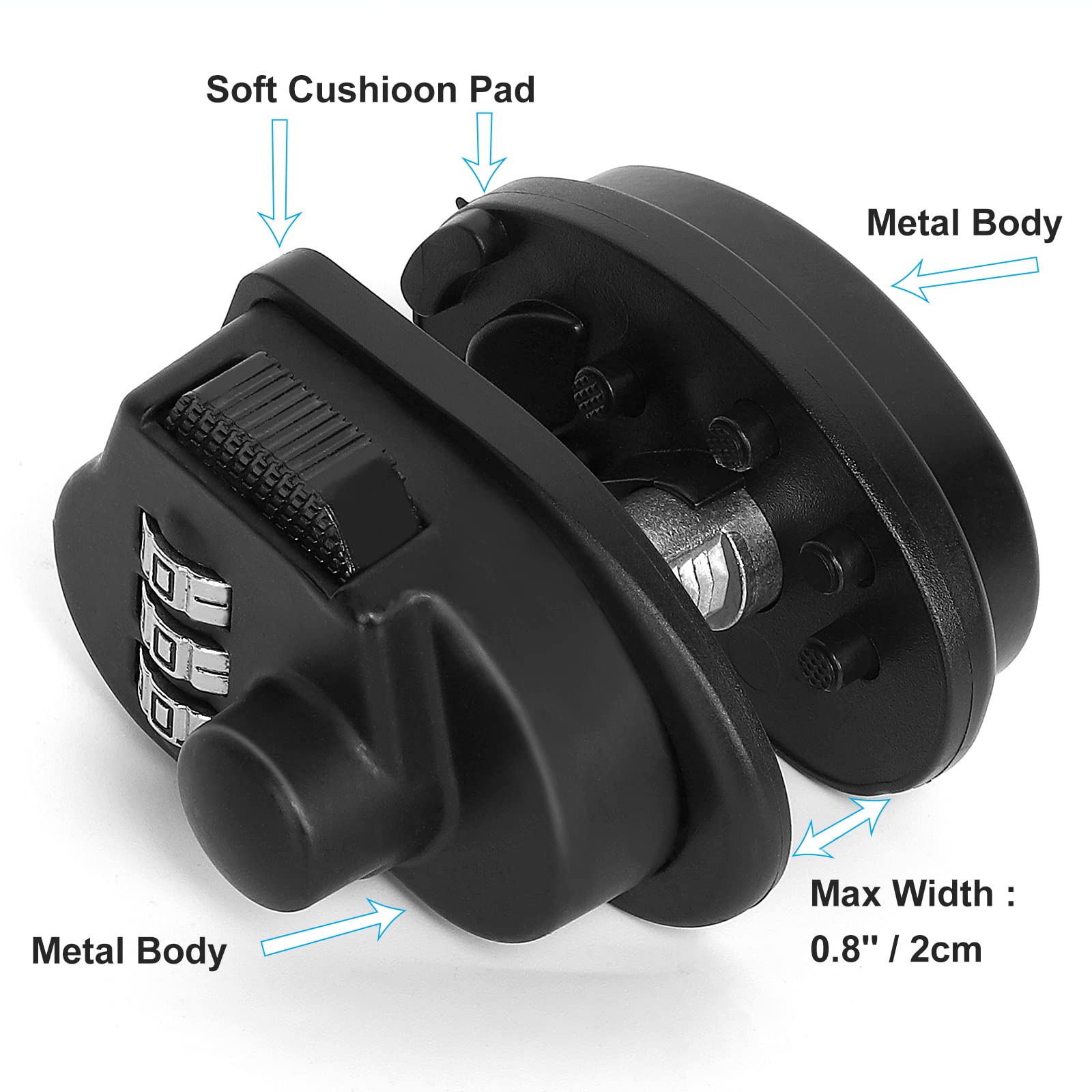 UrbanX Professional Trigger Lock - 3 Digit Combination Lock for AutoMag (Pistol) .44 Magnum - Fits Pistols, Rifles, BB Rifles & Shotguns - 1 Pack