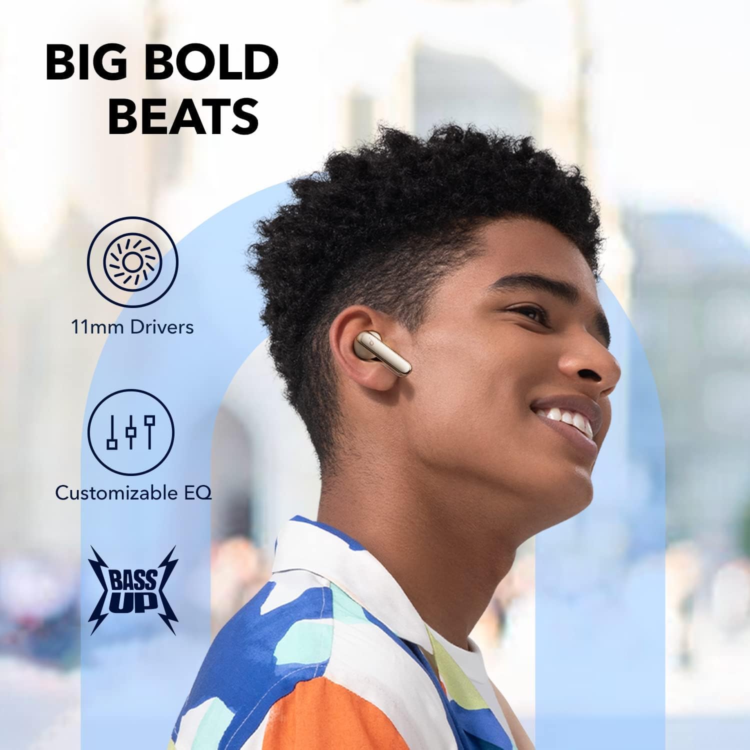Soundcore by Anker Life P3 Noise Cancelling Earbuds, Thumping Bass, 6 Mics for Clear Calls, Multi Mode Noise Cancelling, 35H Playtime, Wireless Charging, Soundcore App, Customized Sound(Renewed)