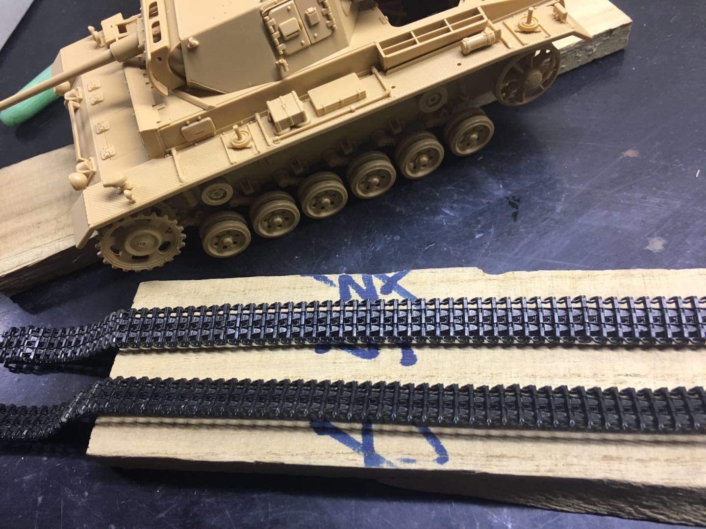 Warp United 1/35 Metal Track Type A Links: German Panzer III IV Tank Nashorn Hummel Mid Production Model Kit