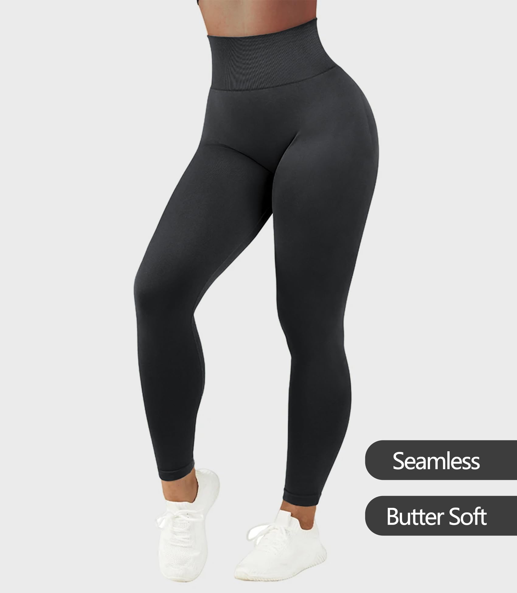 JGS1996 Hidden Scrunch Butt Lifting Leggings for Women Tummy Control High Waisted Workout Gym Seamless Impact Yoga Pants