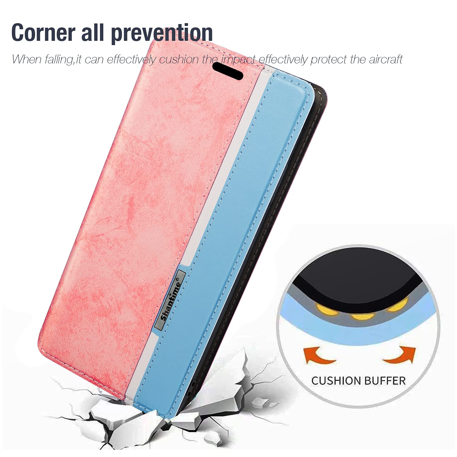 for Oppo Reno 6 Pro 5G Case, Fashion Multicolor Magnetic Closure Leather Flip Case Cover with Card Holder for Oppo Reno 6 Pro 5G (6.55”)