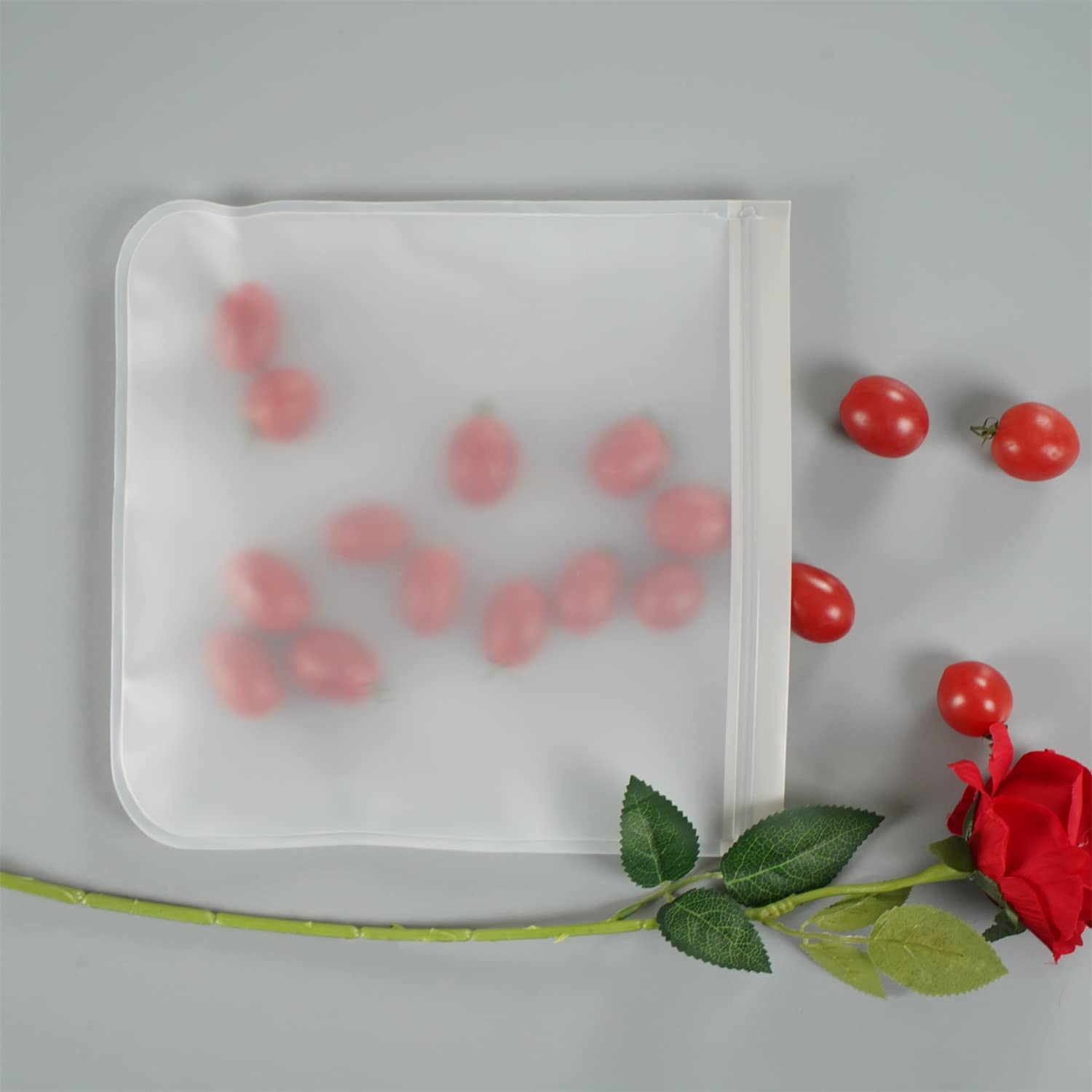 6 Pack BPA FREE Reusable silicone freezer bags, Extra Thick Reusable Storage Bags Leakproof Silicone and Plastic Free for Marinate Meats, Cereal, Sandwich, Snack, Travel Items, Home Organization