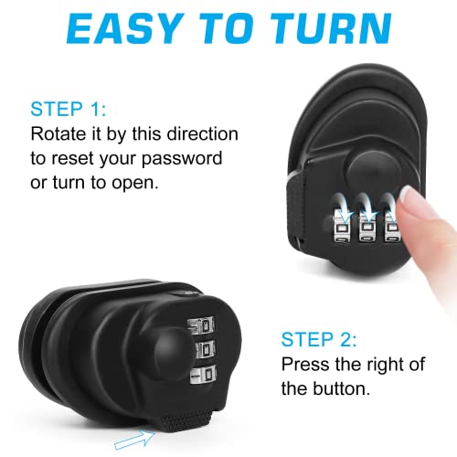 UrbanX Professional Trigger Lock - 3 Digit Combination Lock for Beretta 70 .22 Long Rifle - Fits Pistols, Rifles, BB Rifles & Shotguns - 1 Pack