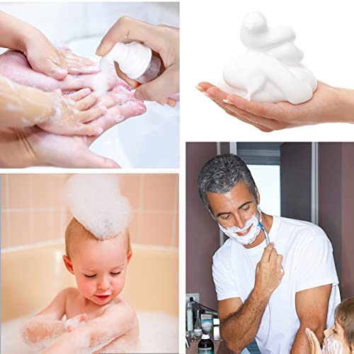 35 Pack Plastic Foam Bottles Travel Soap Dispenser Bottles with Pump Mini Liquid Foaming Soap Bottles for Refillable Hand Sanitizer Lash Cleanser Shampoo Castile Clear(2 oz)