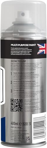 JENOLITE Directorust Spray Paint for Metal - COBALT BLUE - Gloss Finish for Indoor and Outdoor use - Multi-Surface for Metal, Plastic, Ceramic, Wood & Rusted Surfaces - 400ml (13.52fl oz), RAL5013